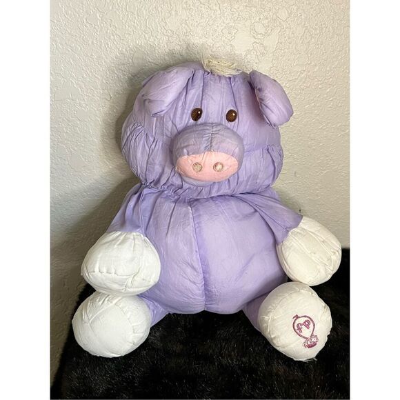 Fisher-Price | Toys | Vintage Fisherprice Puffalump Pig Violet Nylon 5 ...